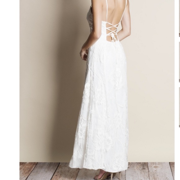 Bare Anthology | Dresses | White Lace Maxi Dress | Poshmark